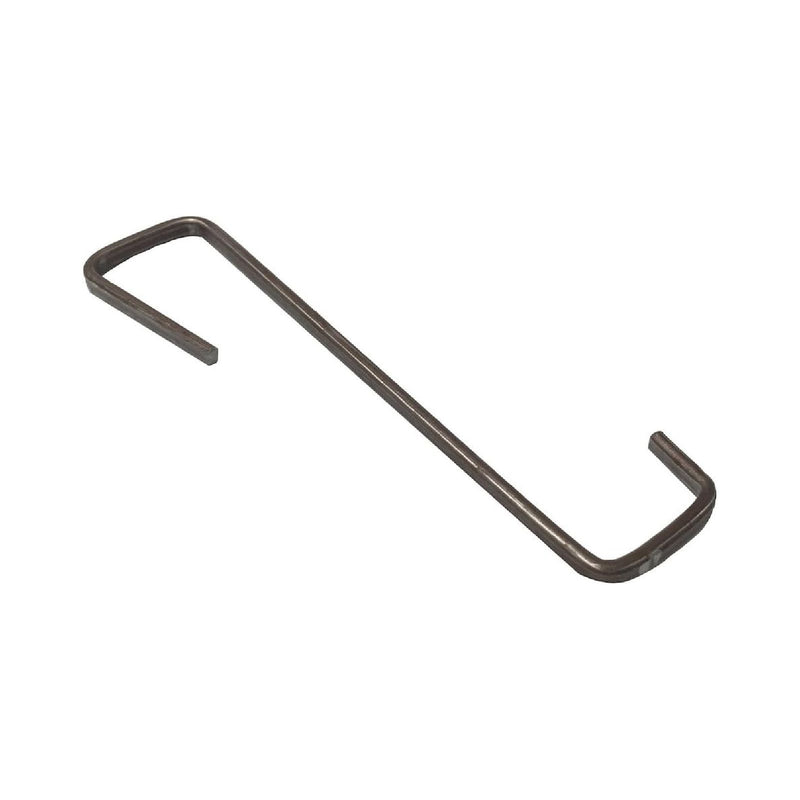 Gancio fermacoppo ad "S" in acciaio inox brunito per il fissaggio del ...